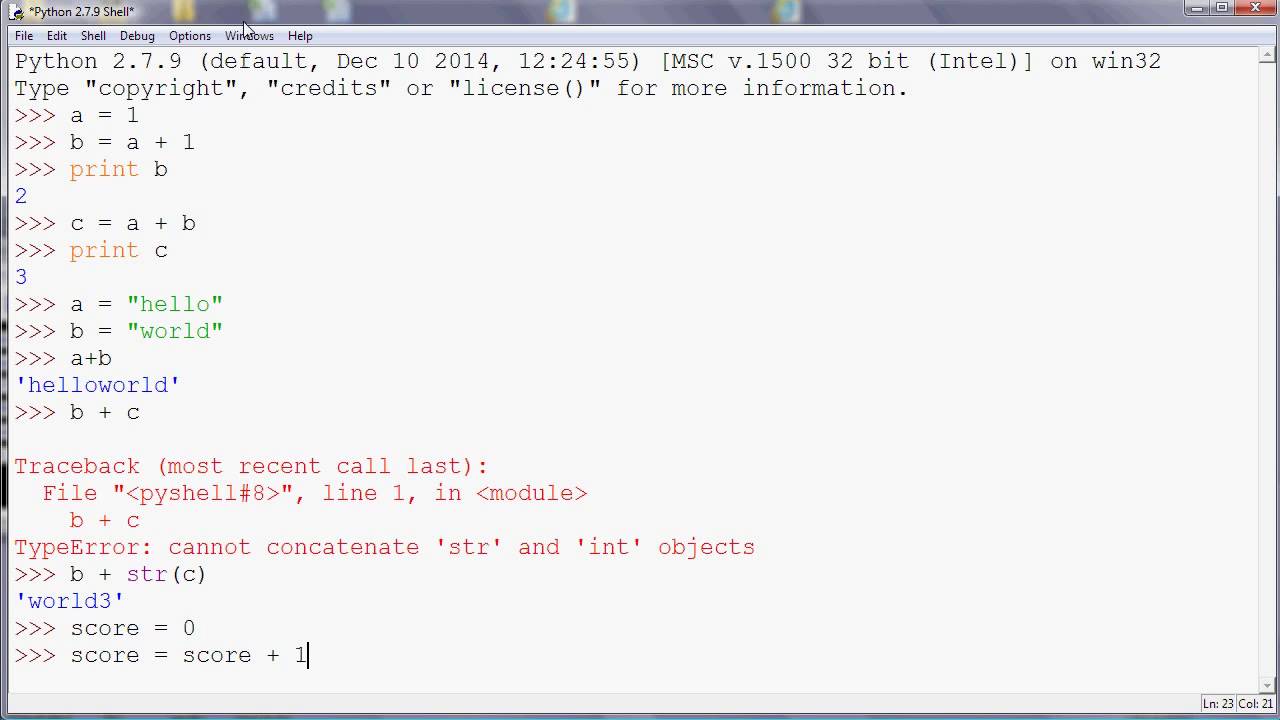 Performing Calculations With Variables In Python Youtube