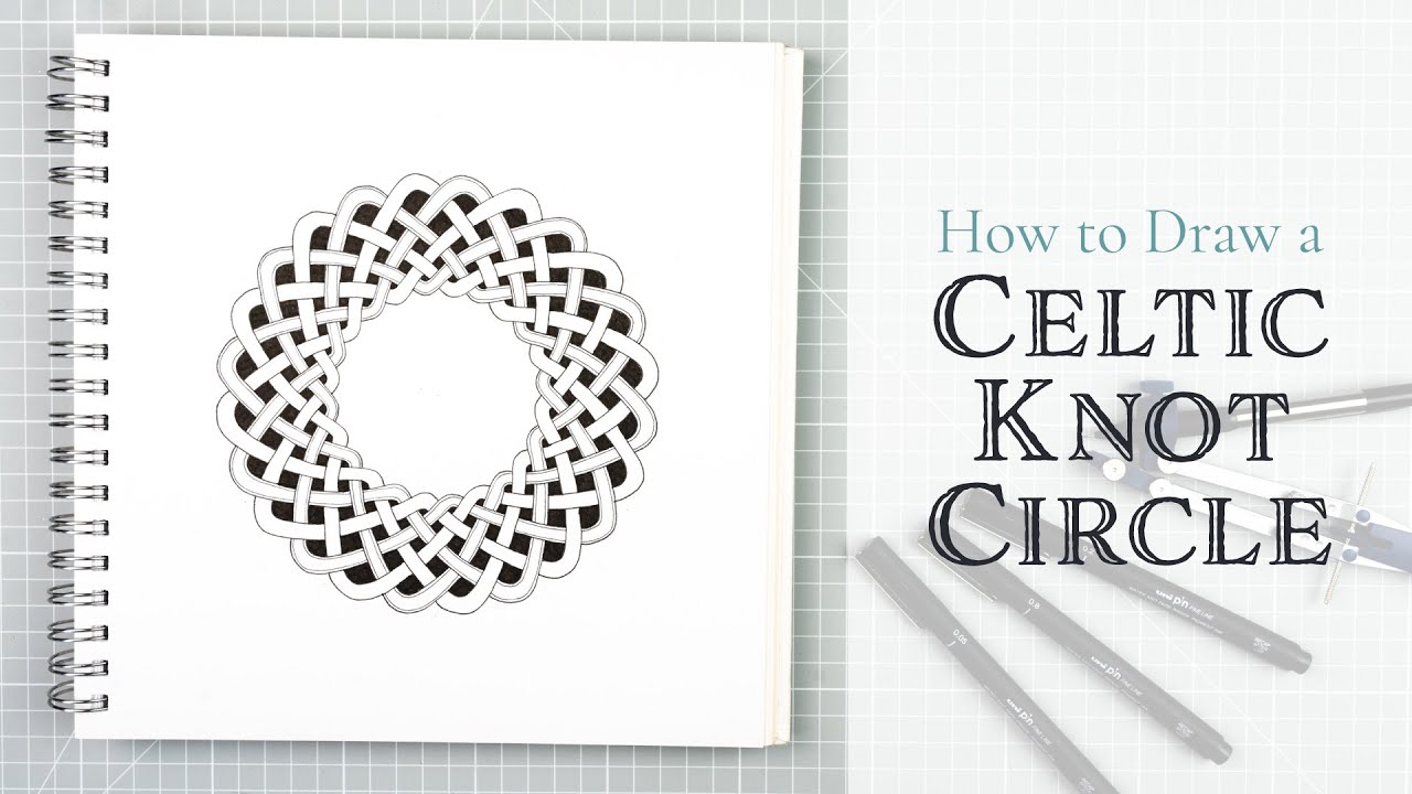 How To Draw A Celtic Knot Circle Youtube
