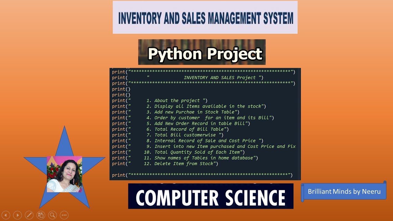 Inventory And Sales Management System In Python And Mysql Inventory And