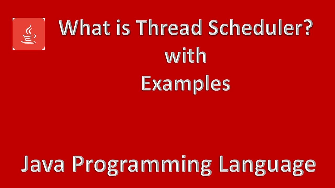 Thread Scheduler Example Youtube
