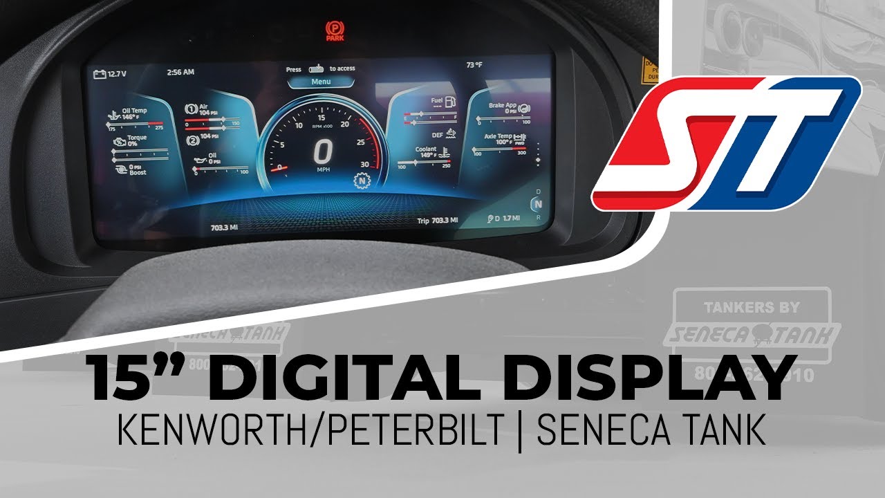 Kenworth S New 15 Inch Digital Display Seneca Tank Youtube