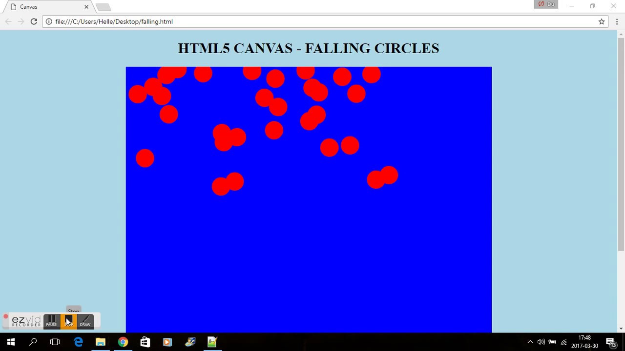 Javascript Falling Blocks Animation Youtube