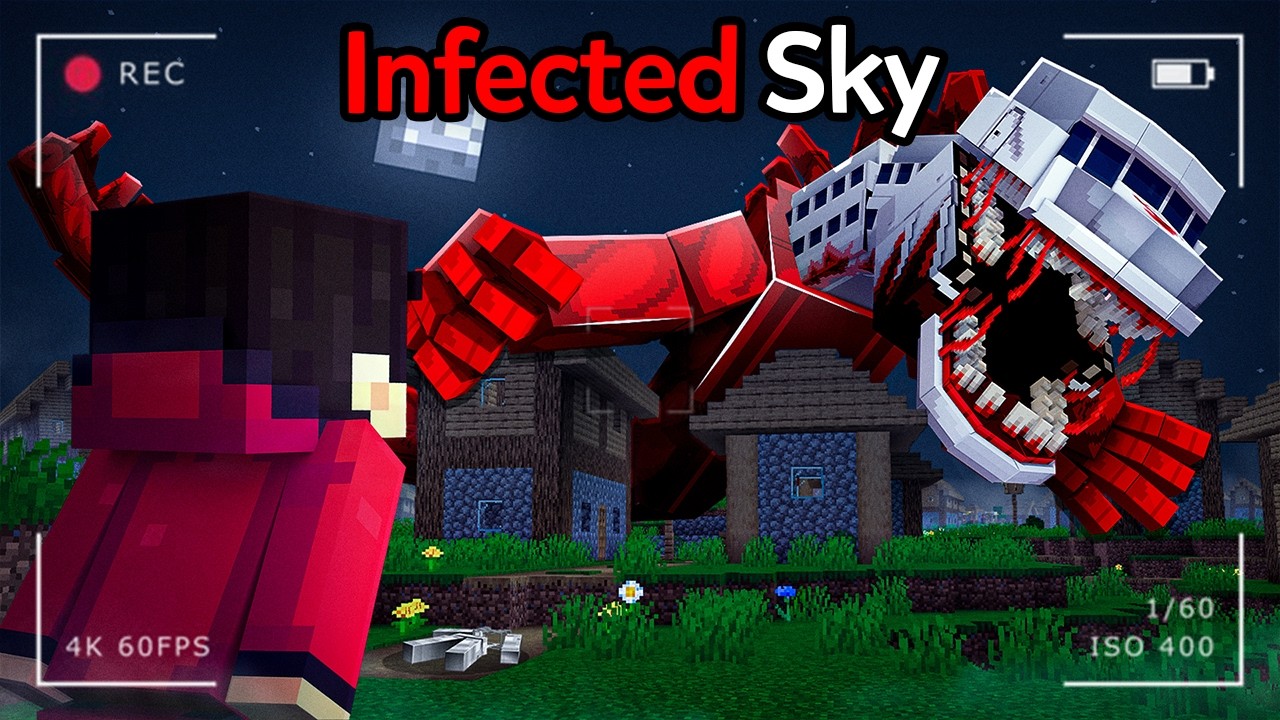 We Found The Infected Sky In Minecraft Youtube