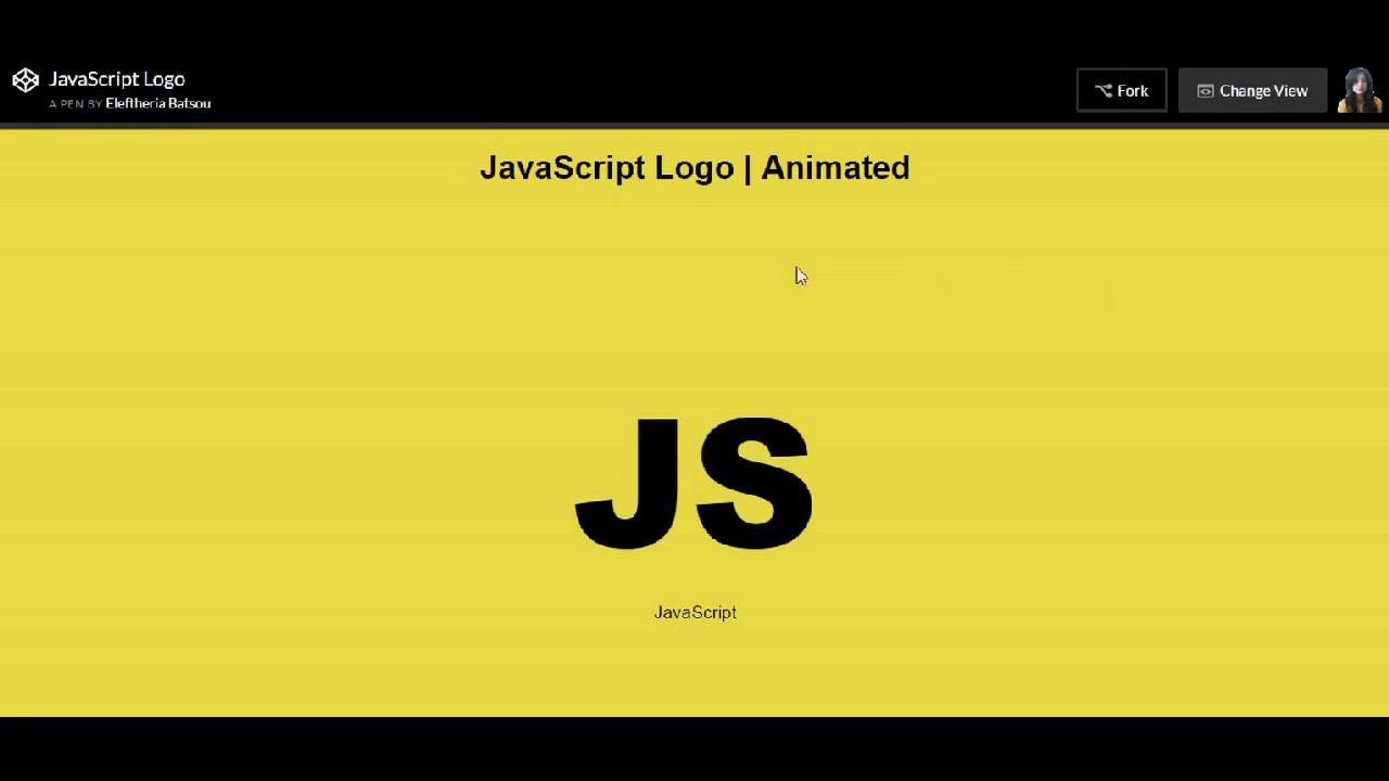 How To Pure Css That Javascript Logo Animation For Beginners Youtube