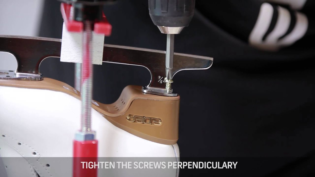 Mounting Ice Blade In Edea Skating Boot Youtube