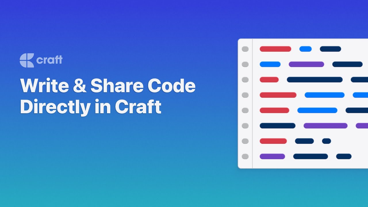 Write And Share Code With The Built In Code Editor In Craft Craft
