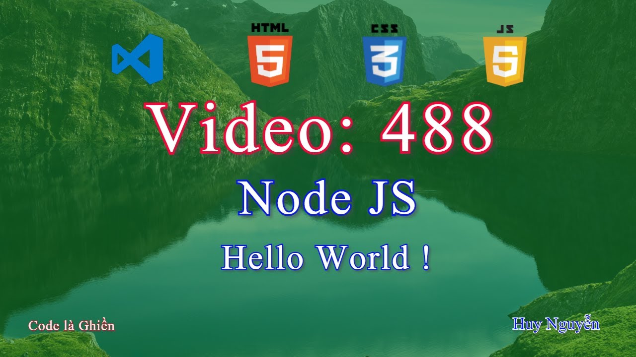488 Node Js Hello World Youtube