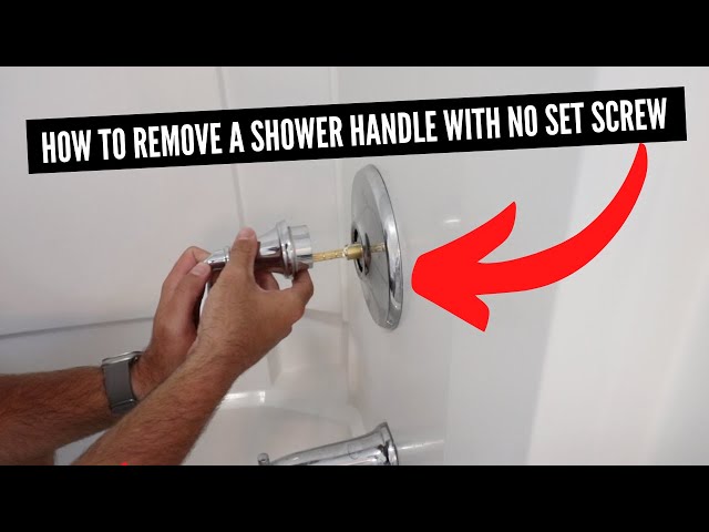 How To Remove Delta Shower Handle With No Set Screw