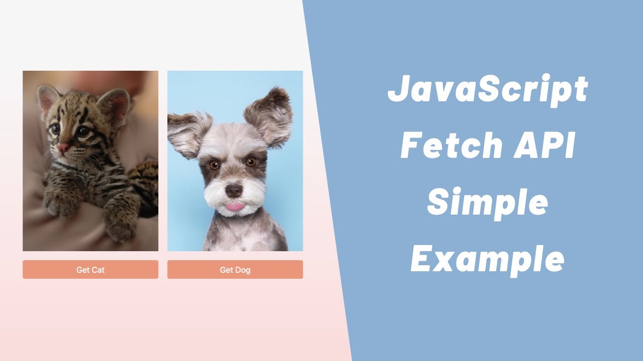 Javascript Fetch Api Simple Example Youtube
