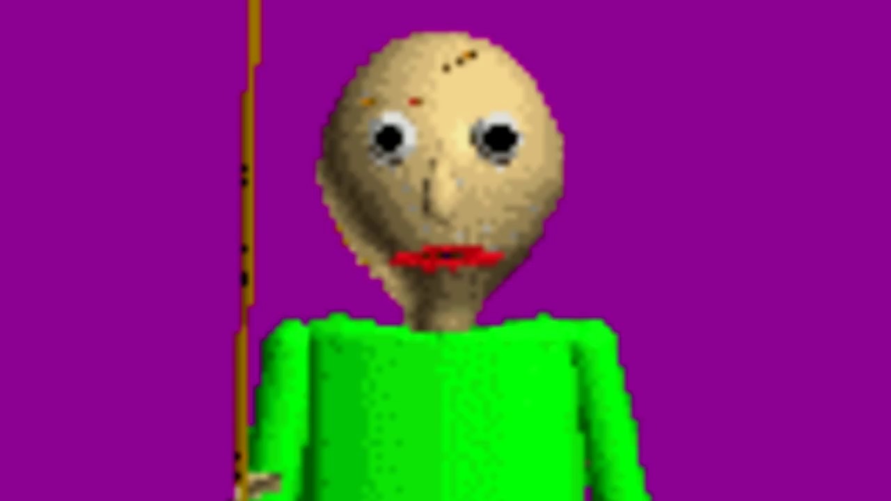 Baldi Slapping Ruler Purple Screen Youtube