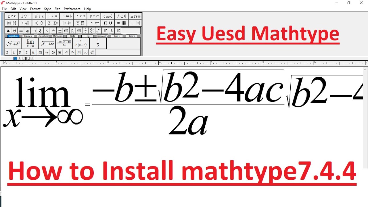 How To Install And Use Mathtype Youtube