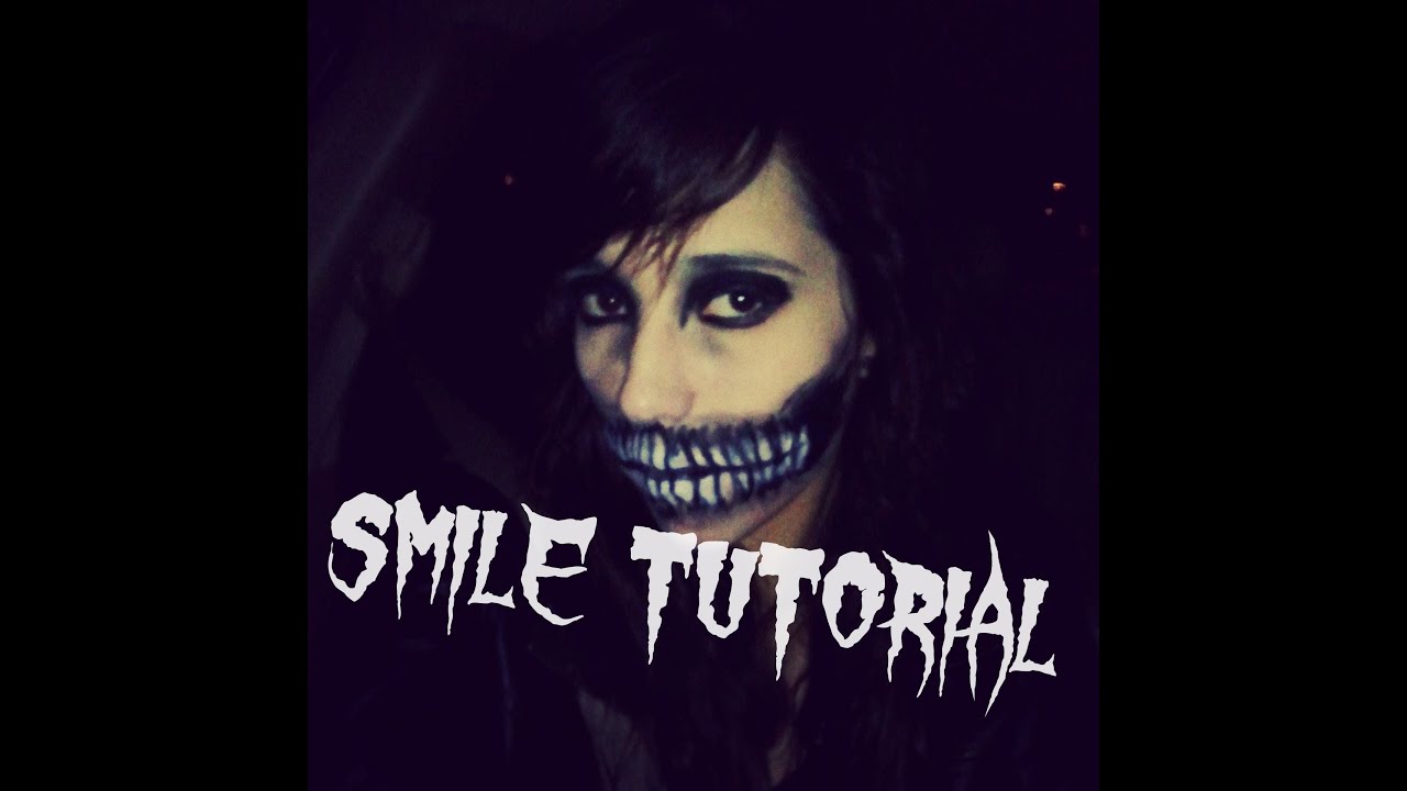 Scary Smile Halloween Tutorial Youtube