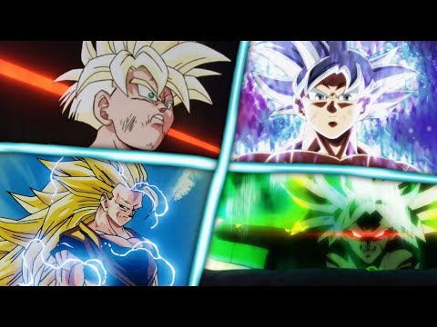 Top 10 Greatest Dragon Ball Transformations Scenes Youtube