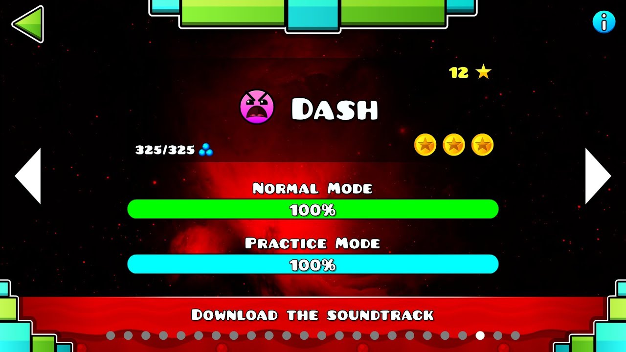 Dash 100 Complete All Coins Geometry Dash 2 2 Youtube