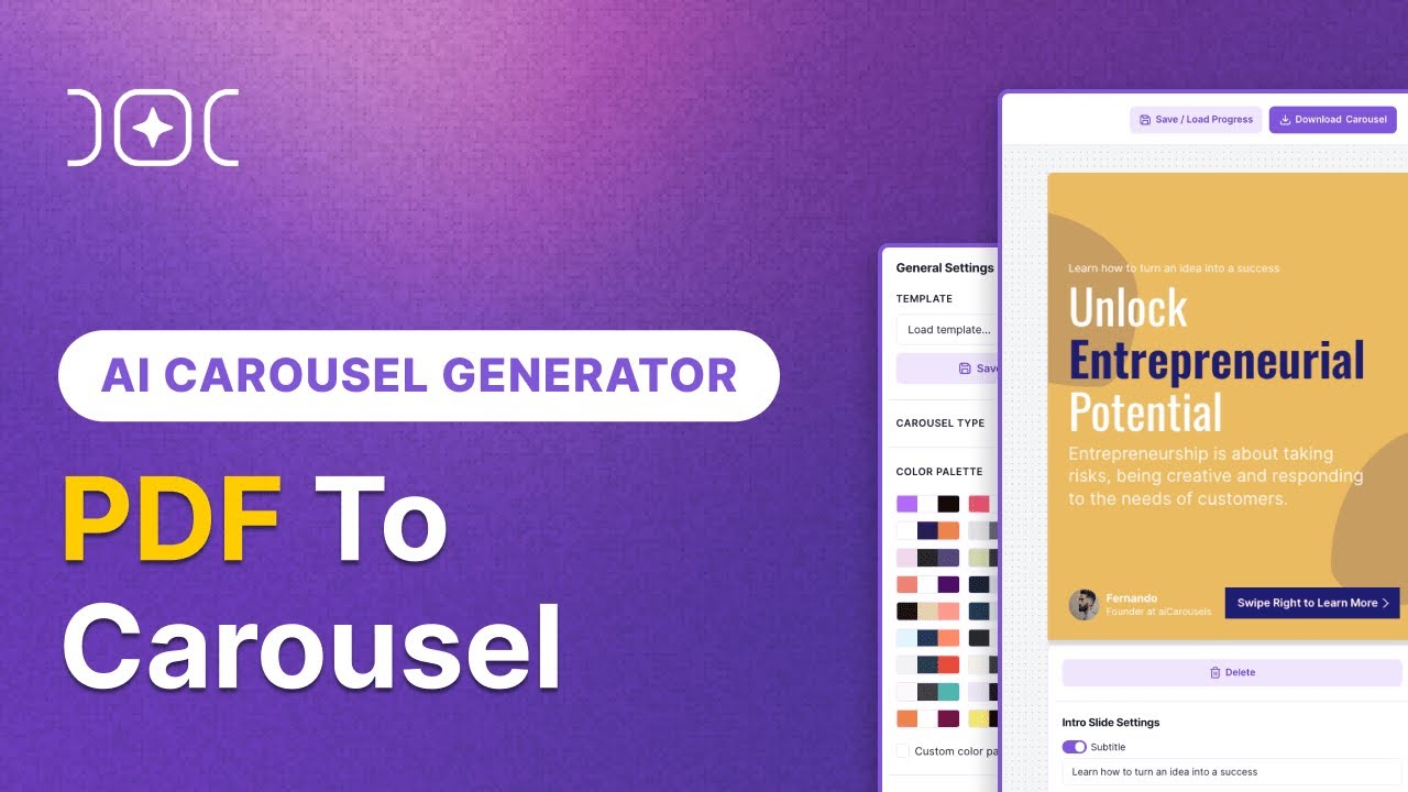Pdf To Carousel Create A Carousel From A Pdf Youtube