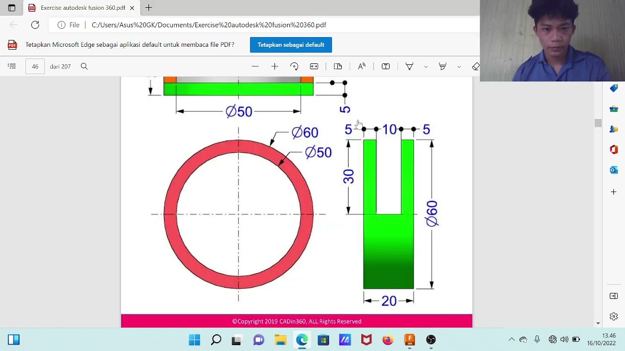 Exercise 41 Fusion 360 Youtube