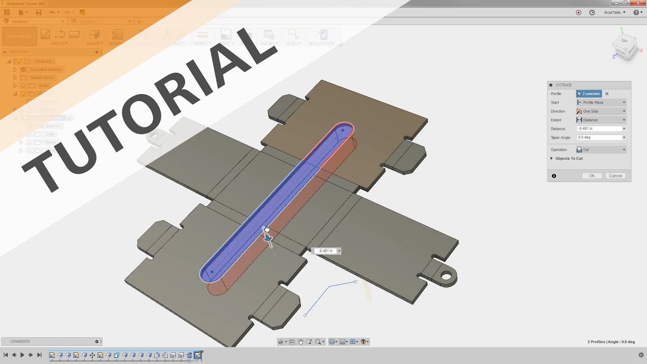 Sheet Metal Tutorial Youtube