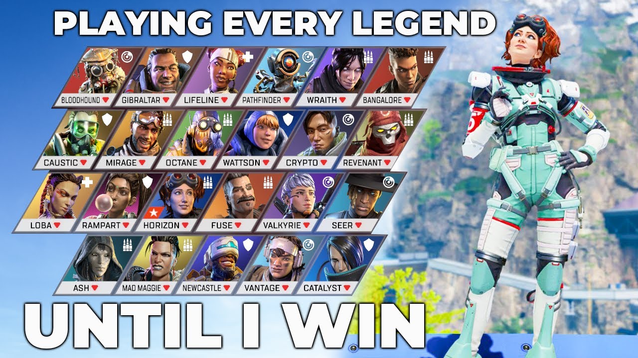 Playing Every Legend Until I Win Apex Legends Youtube