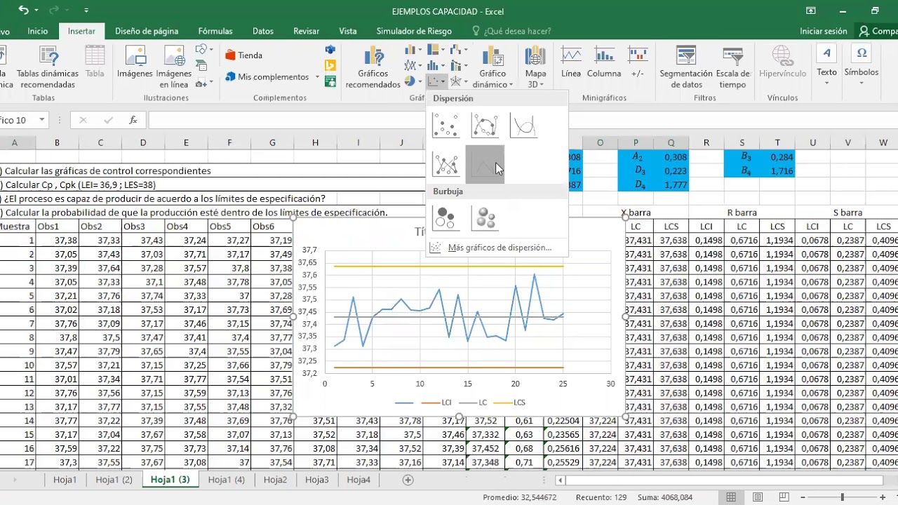Análisis De Capacidad Con Excel Y Minitab Youtube