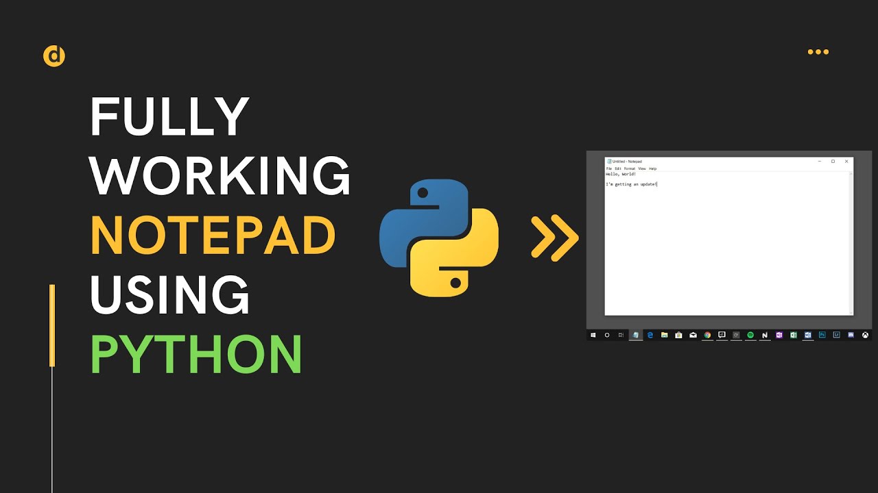 Fully Working Notepad Using Python Notepad Using Python Tkinter