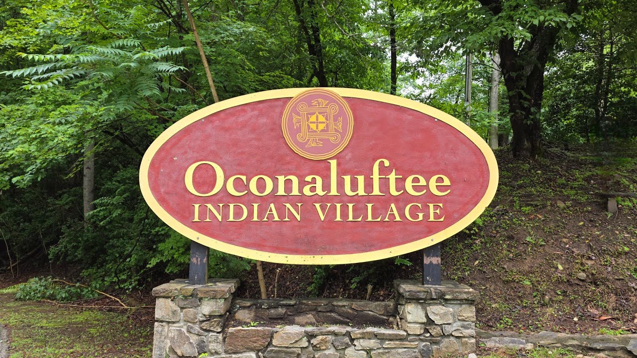 Oconaluftee Indian Village Showing The History Of The Cherokee