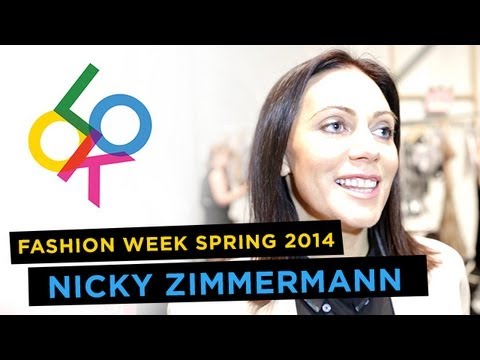 Nicky Zimmermann Backstage Nyfw Spring 2014 Youtube