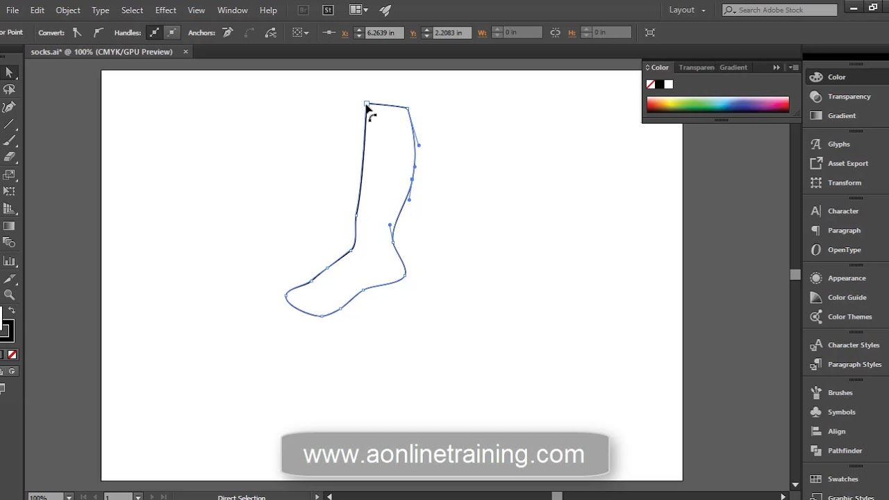 Infographic Tutorial Illustrator Basico Socks