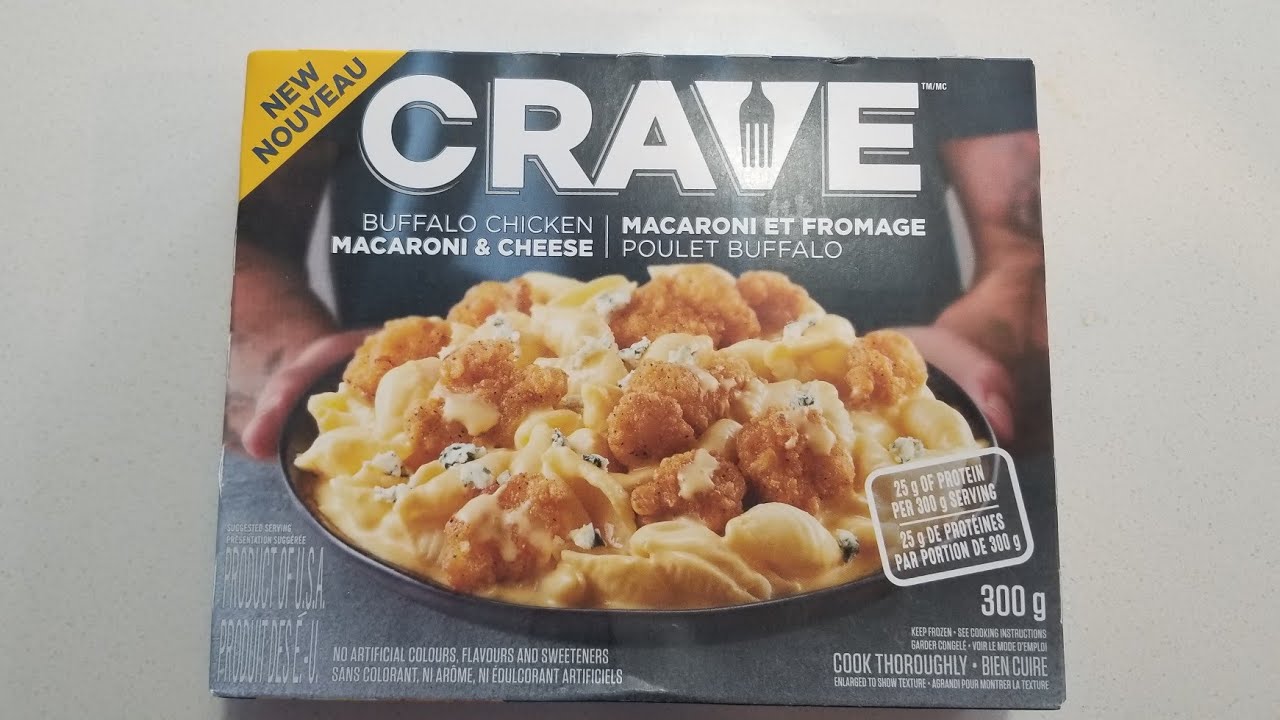 Crave Buffalo Chicken Macaroni And Cheese Frozen Dinner Review Youtube