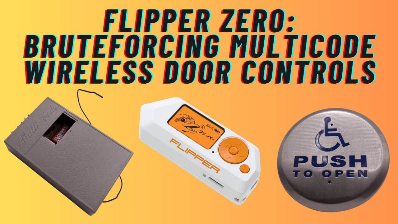 Flipper Zero Bruteforcing Linear Multicode Wireless Door Controls