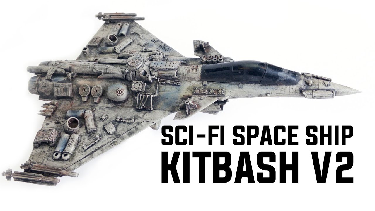 Kitbash Sci Fi Space Ship How To V2 Youtube