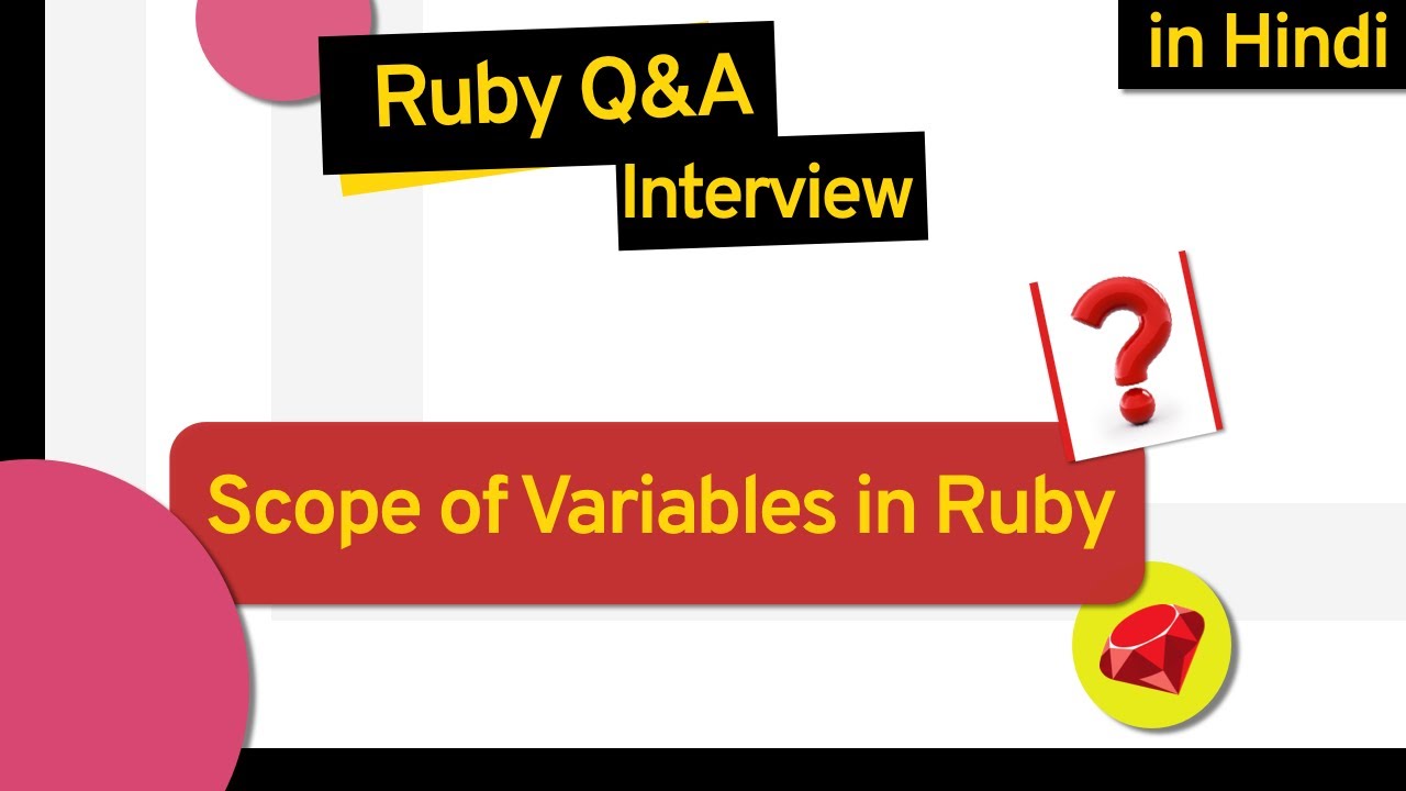 Scope Of Variables In Ruby Youtube