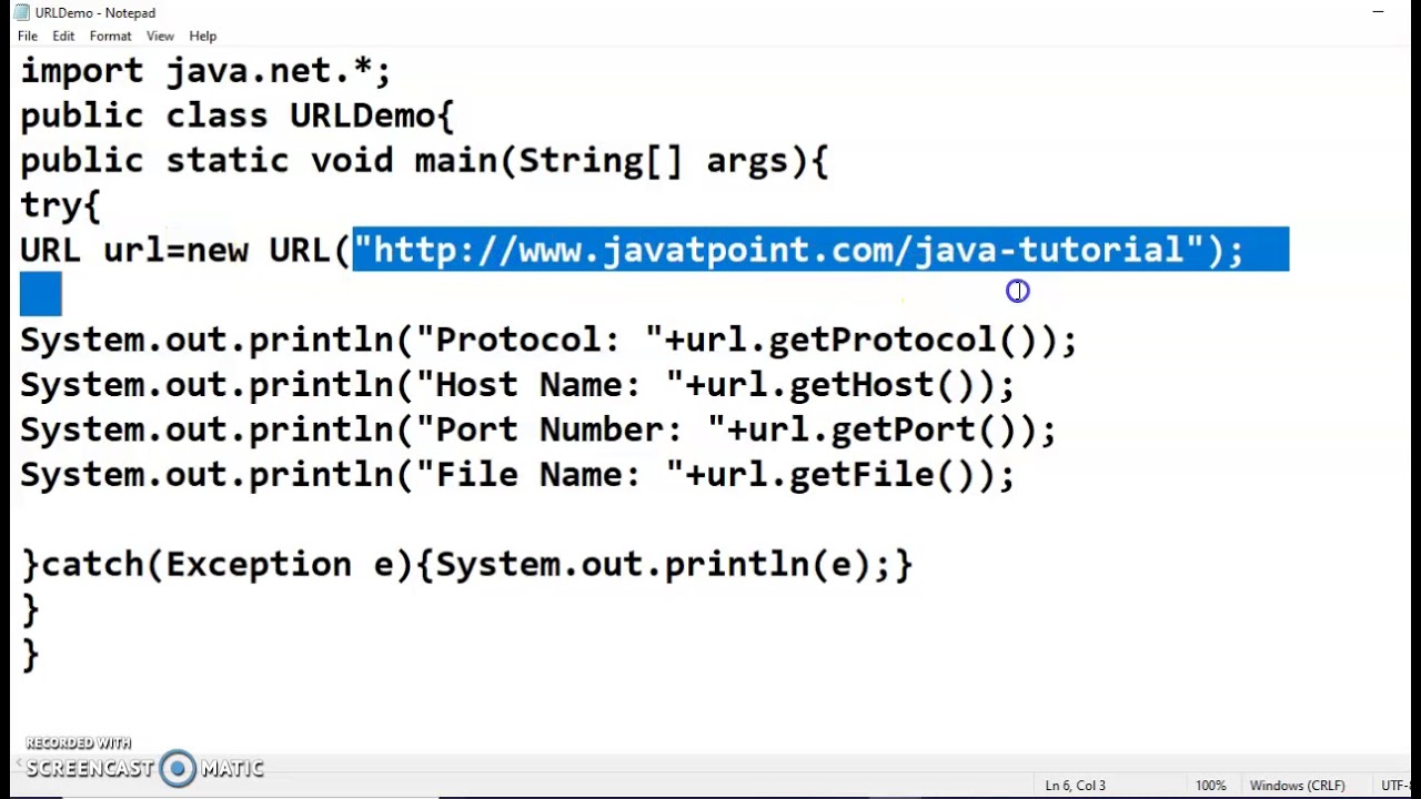 Msbte Ajp 15 Part 1 Url Class In Java Java Network Programming