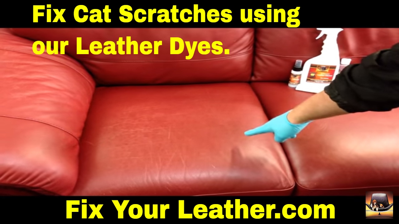 How To Fix Cat Scratches On A Leather Couch Youtube