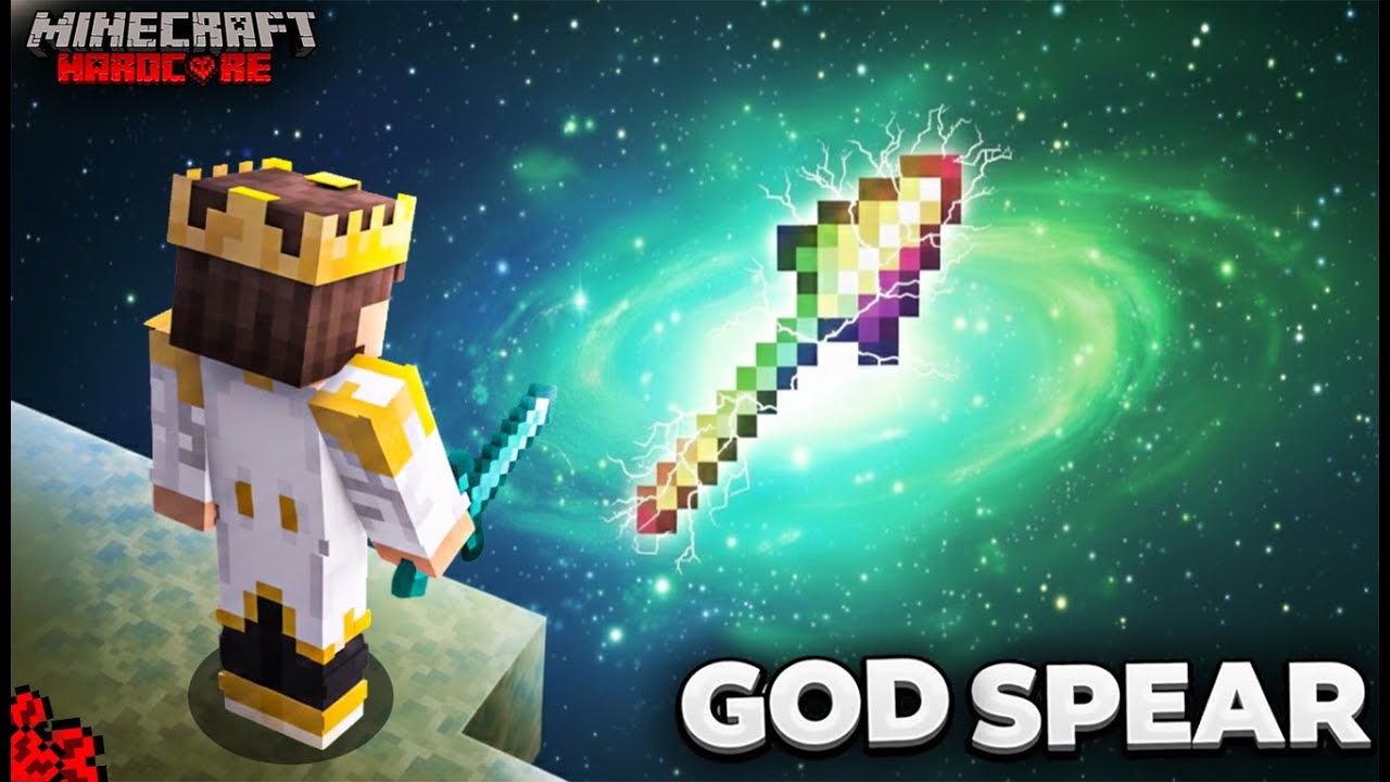 I Collected God Spear In Minecraft Hardcore Youtube