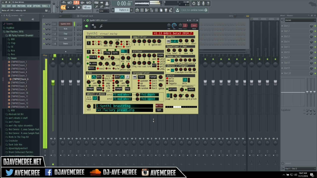 Fix Synth1 Plugin Gui Issues