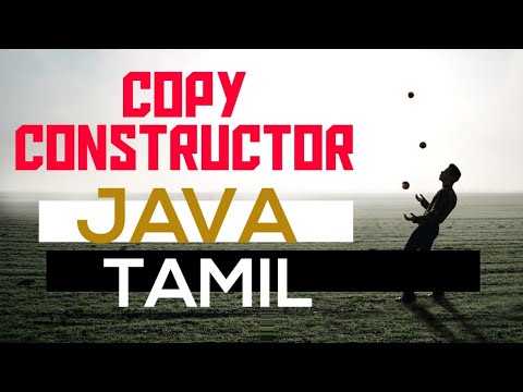 Copy Constructor Java Tamil Youtube
