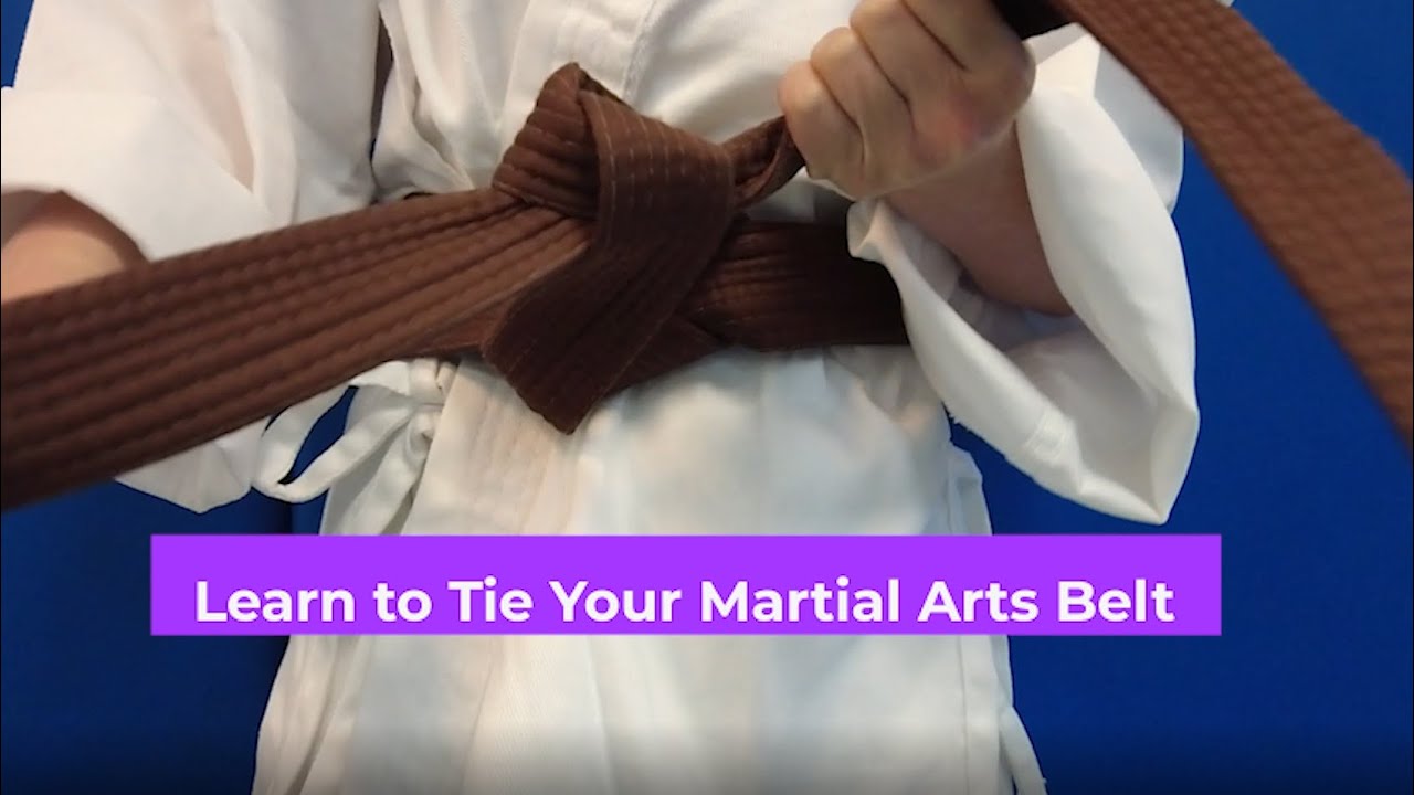 How To Tie Karate Belt Youtube