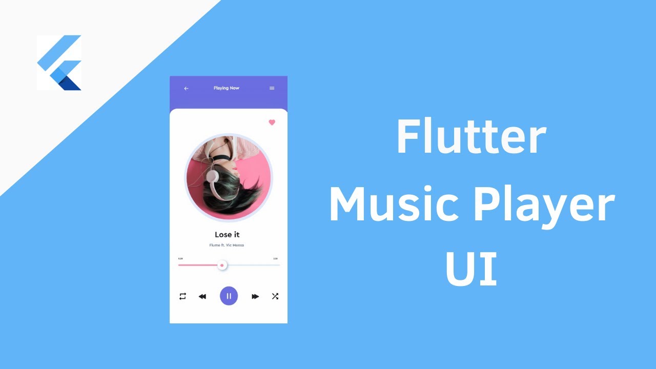 Flutter Music Player App Ui Design Flutter Flutter Ui Speed