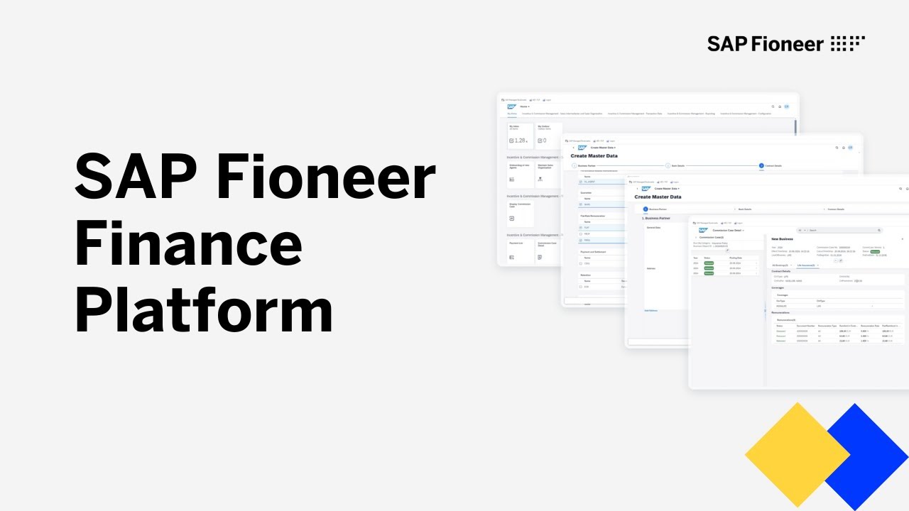 Sap Fioneer Finance Platform Explained Youtube