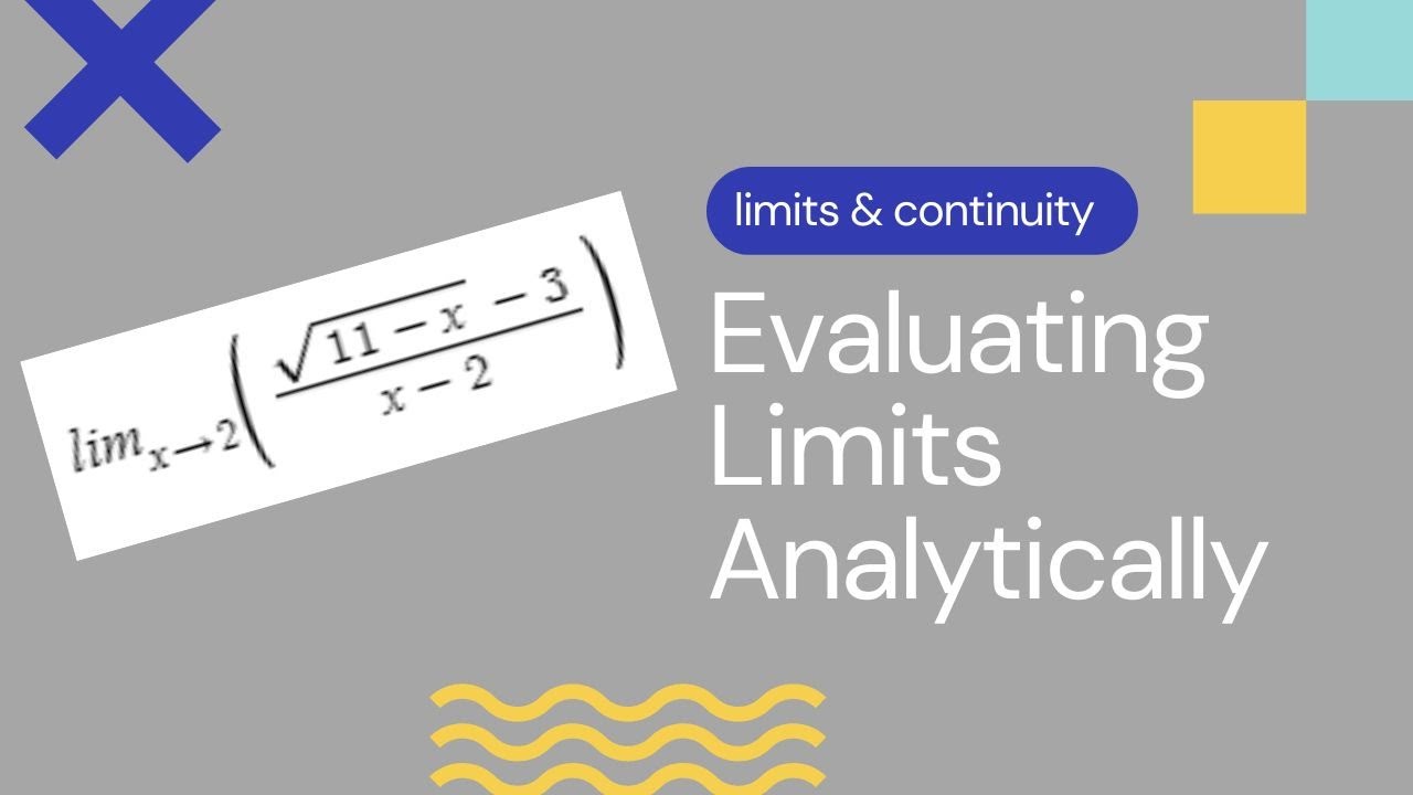 Finding Limits Analytically Youtube