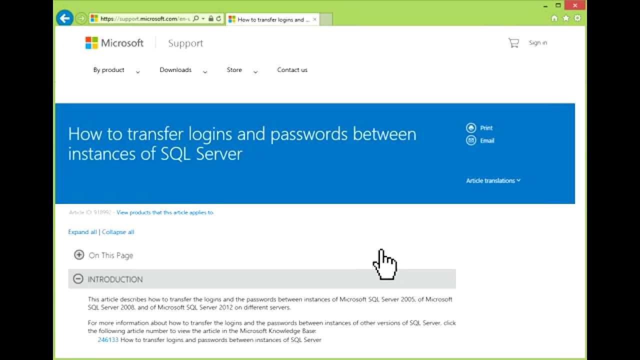 Migrate Logins And Passwords In Sql Server Hd Youtube