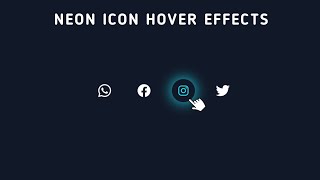 Social Media Icons Hover Effect With Css Glowing Hov Doovi