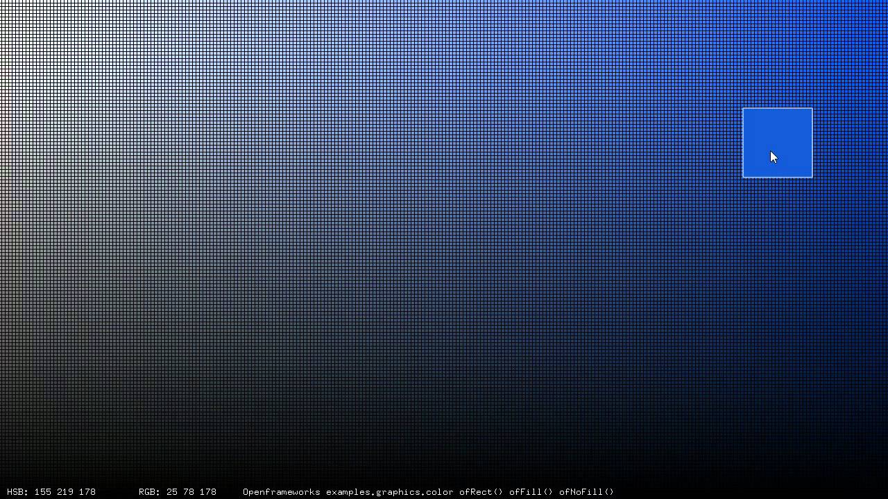 Openframeworks Color Example Youtube