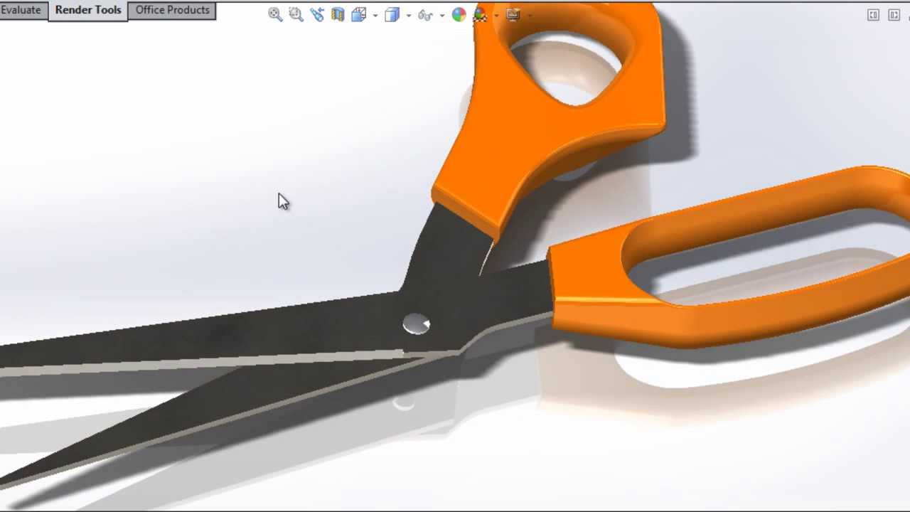 Solidworks A Tutorial 152 Scissors Assembly Youtube