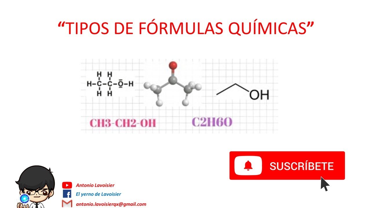Cuantos Tipos De Formulas Quimicas Existen