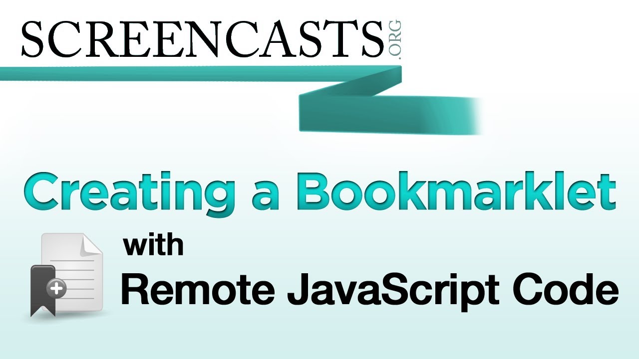 Creating A Bookmarklet With Remote Javascript Code Youtube