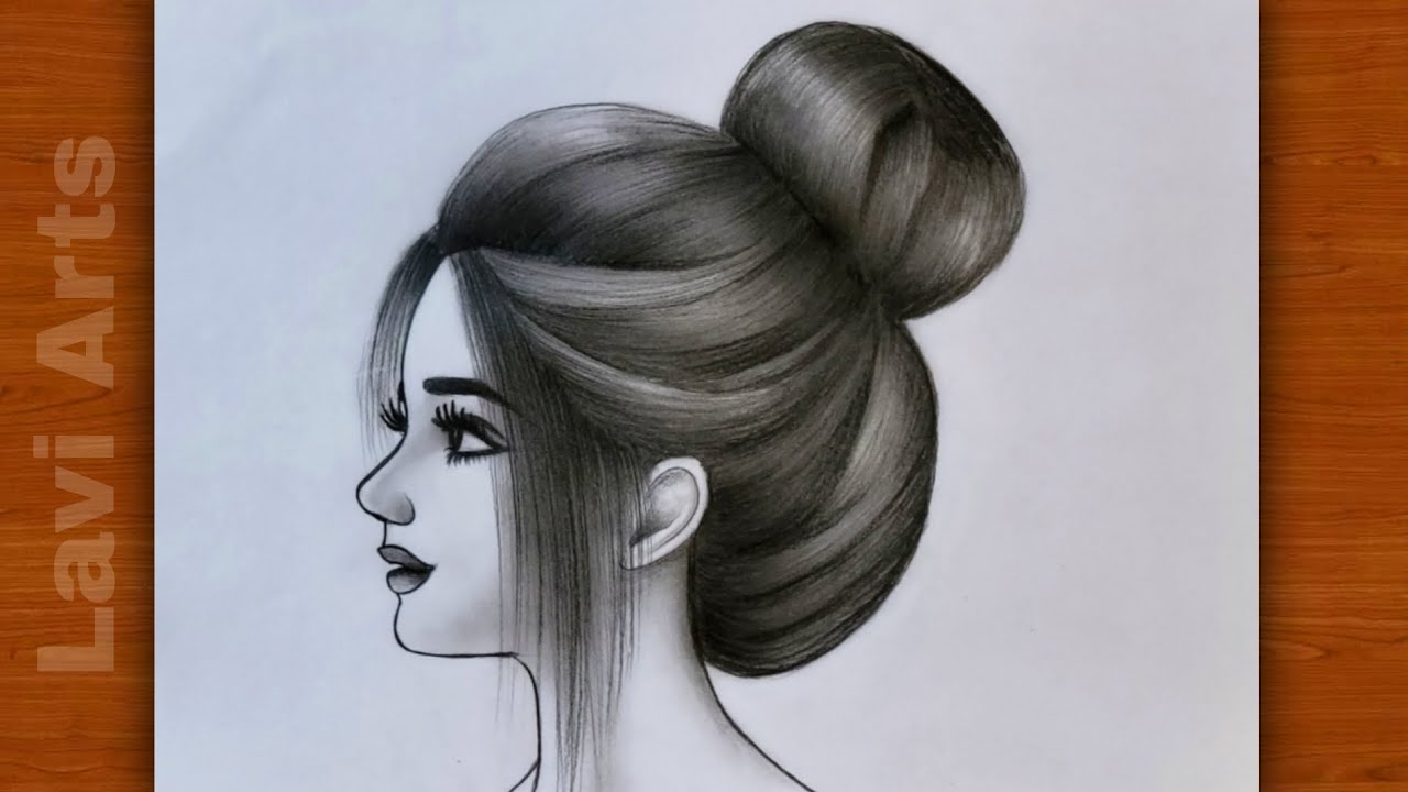 How To Draw Beautiful Girl Face Easy Step By Step Beautiful Drawing