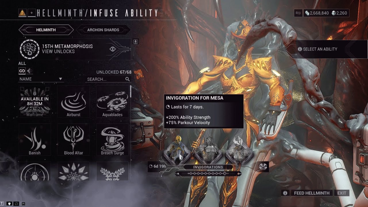 Warframe Mesa Prime 200 Ability Strength In Netracell