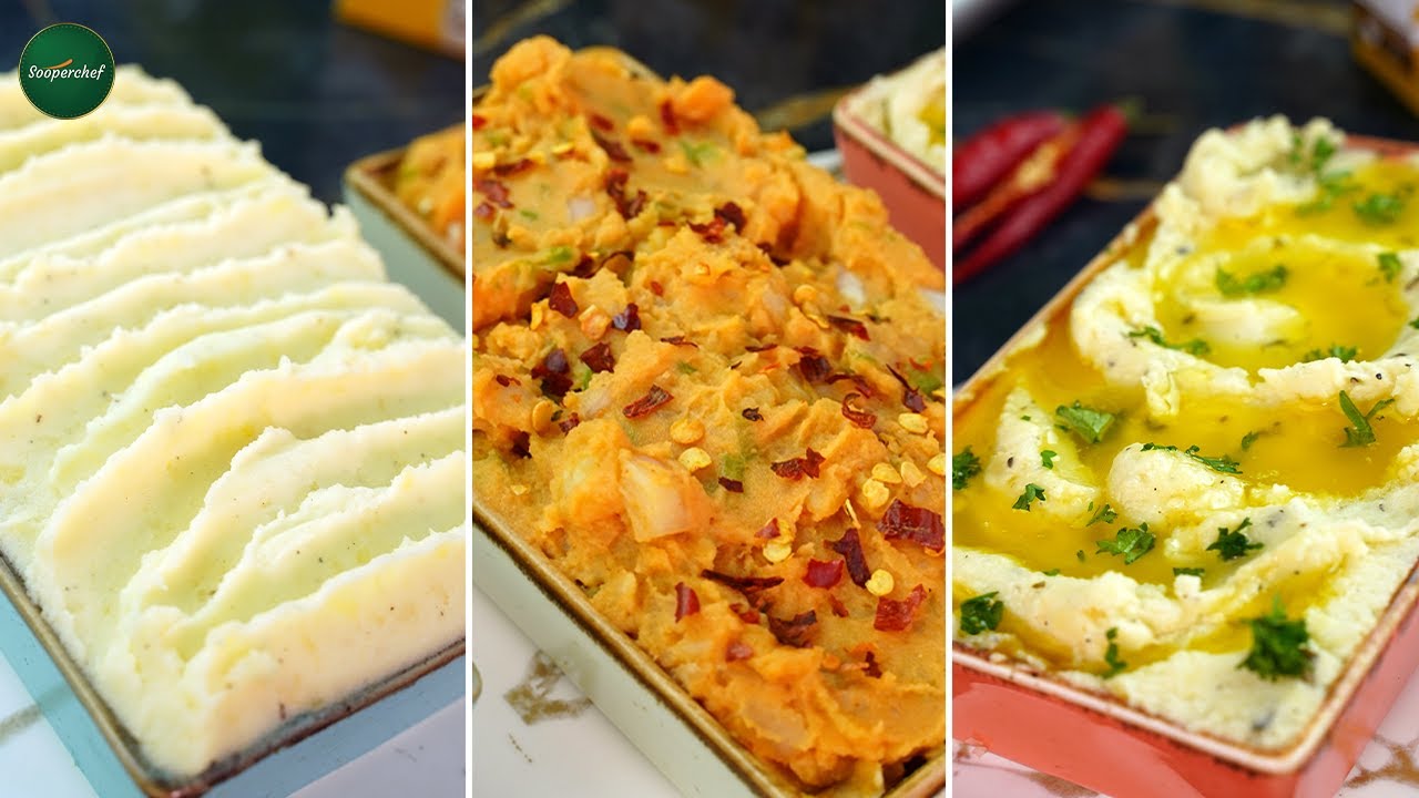 Easy Best Creamy Mashed Potatoes Recipe By Sooperchef Youtube