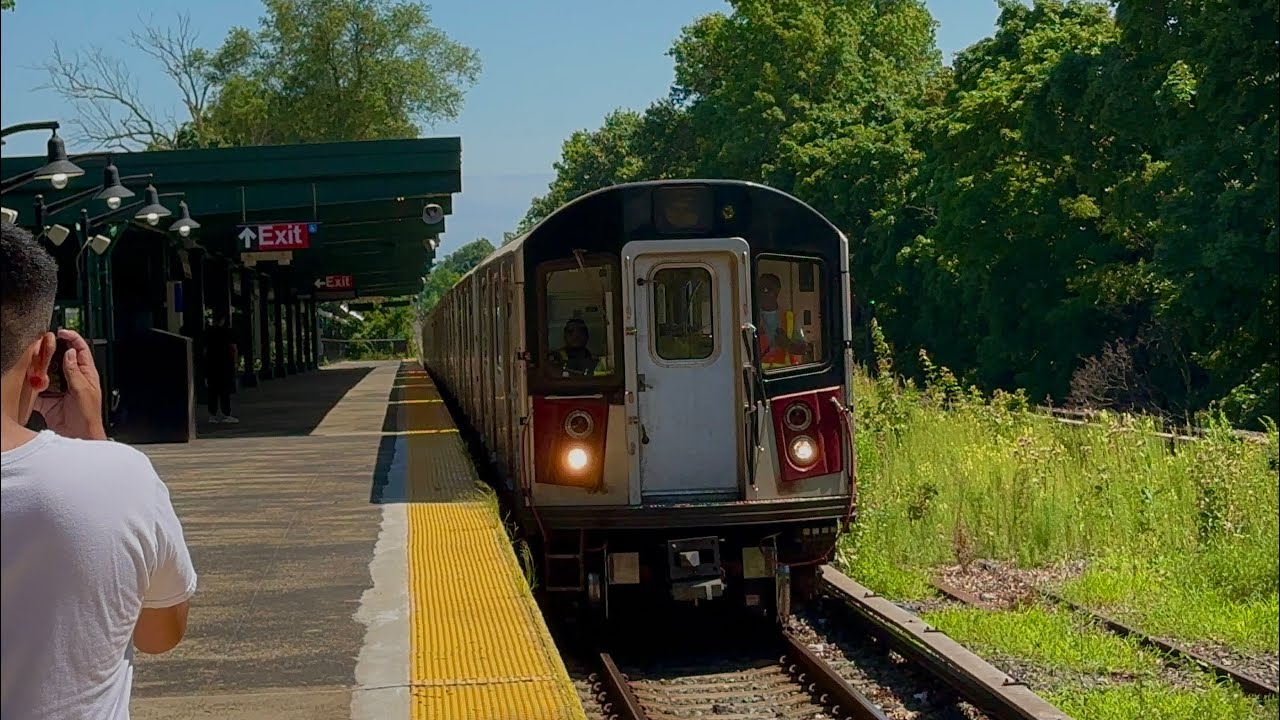 Ind Rockaway Line A S Local Bypass R142a Metroflexx Train Action